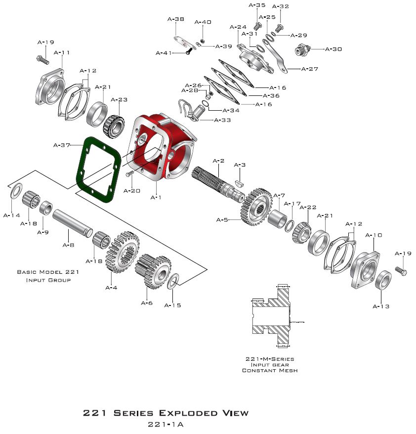 Exploded View - 221-1A | Gearcentre Canada| Heavy Light-Duty ...