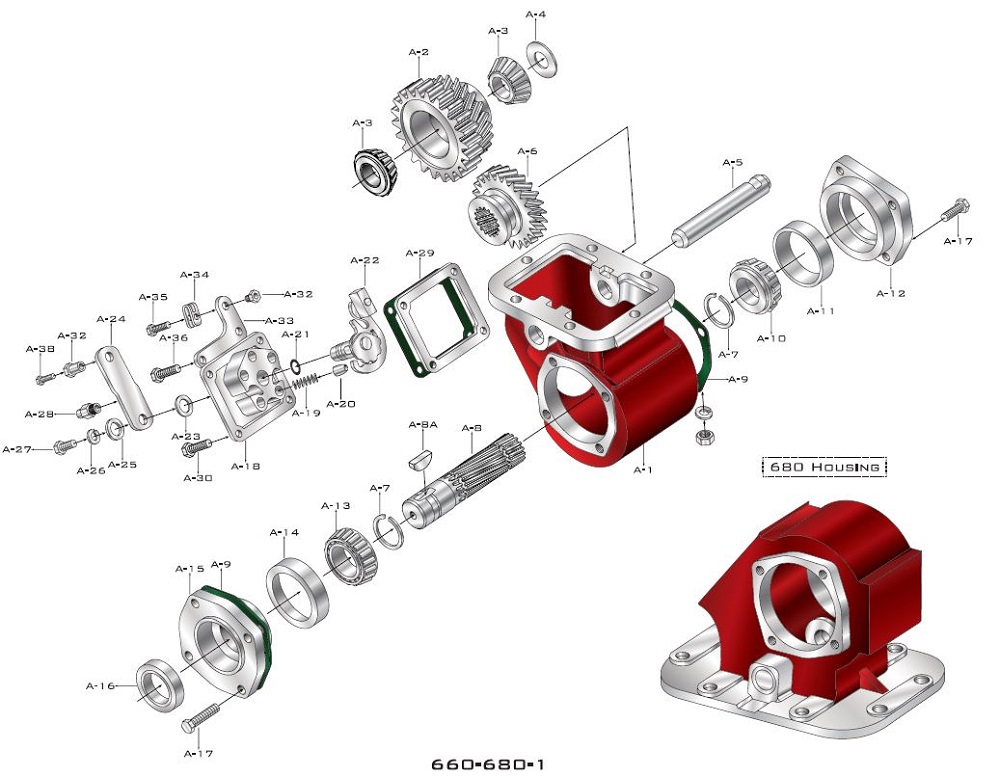 Exploded View - 680-1 | Gearcentre Canada| Heavy Light-Duty ...