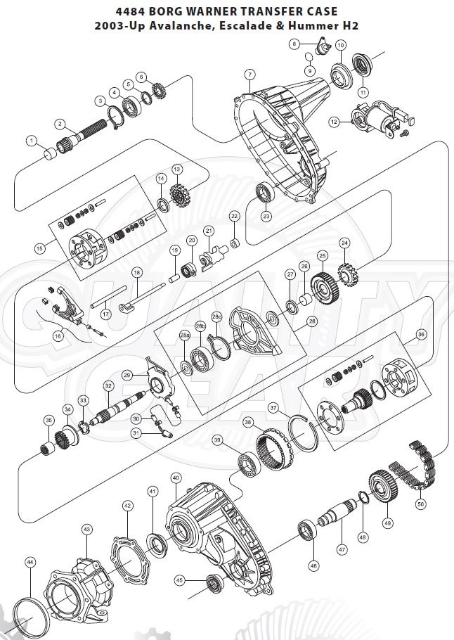 Atlas Transfer Case Exploded View at Tony Beane blog