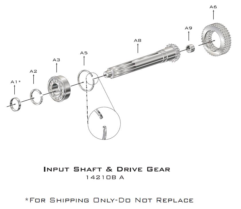 Input Shaft & Drive Gear - 10370C-01-11-FR14210B | Gearcentre Canada ...