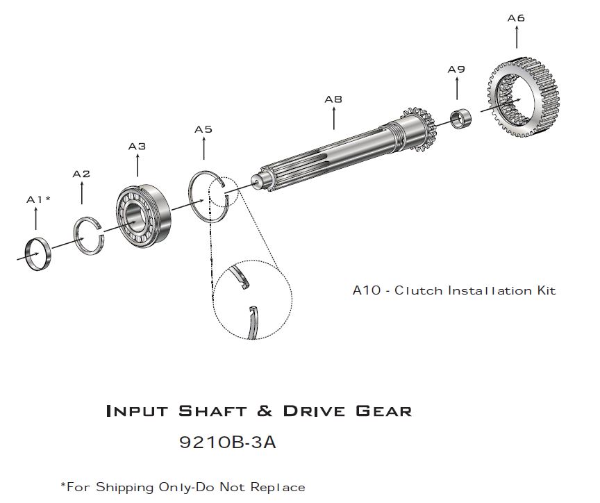 Input Shaft & Drive Gear - 10370C-01-11-FR9210B | Gearcentre Canada ...