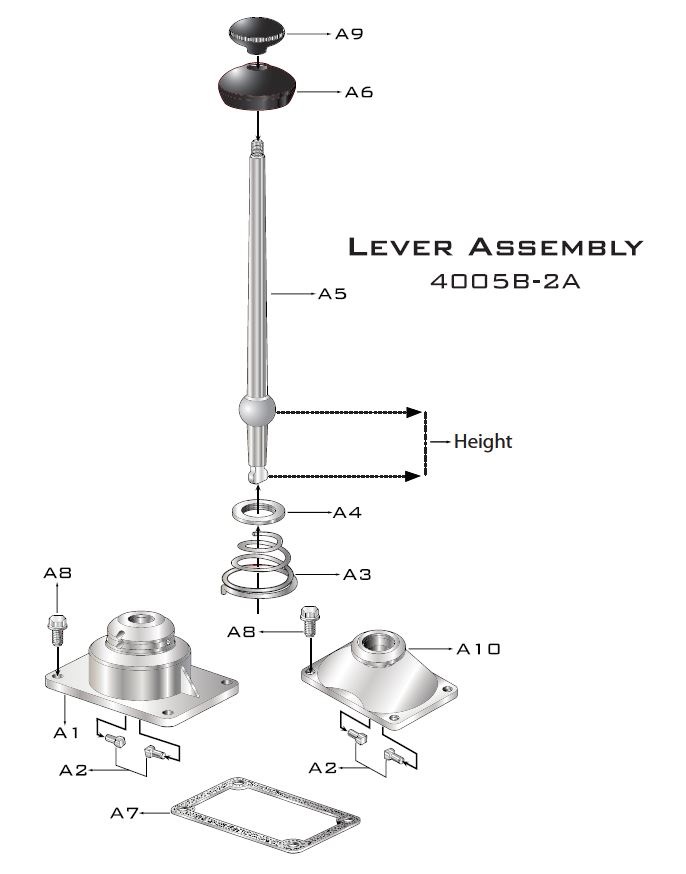 Lever Assembly - 00170-4/93-4005B | Gearcentre Canada| Heavy Light-Duty ...