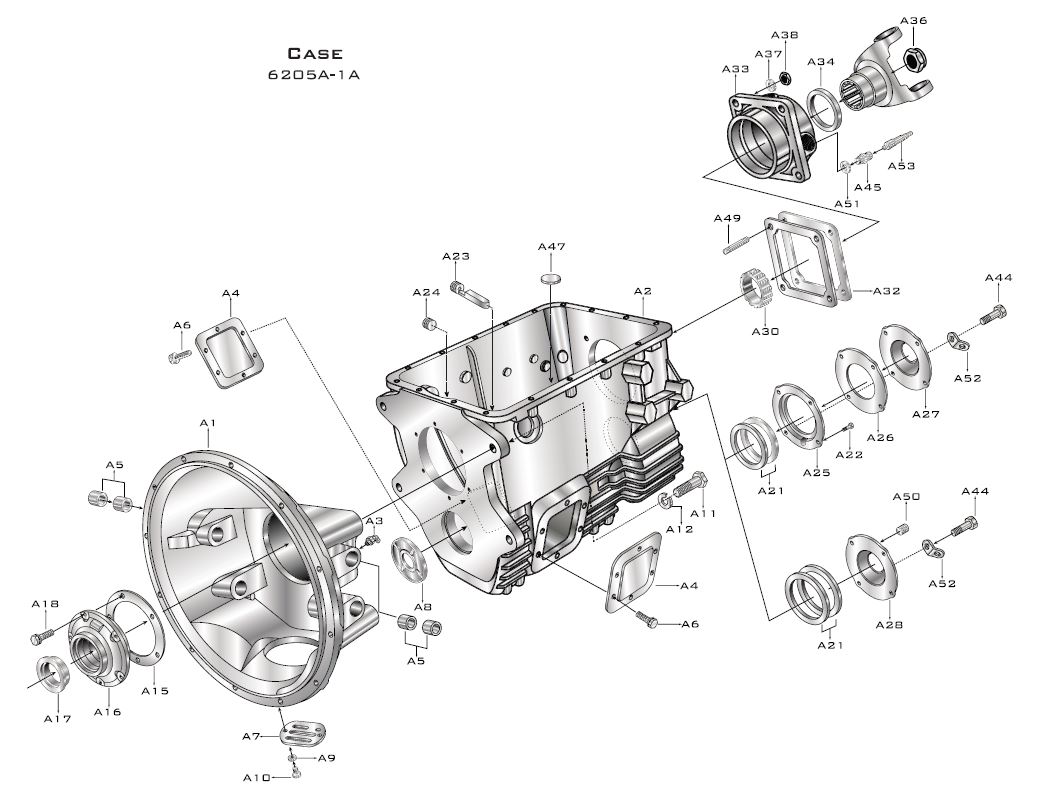 Case - 6205A-1A | The Gear Centre | Heavy Light-Duty Transmissions ...