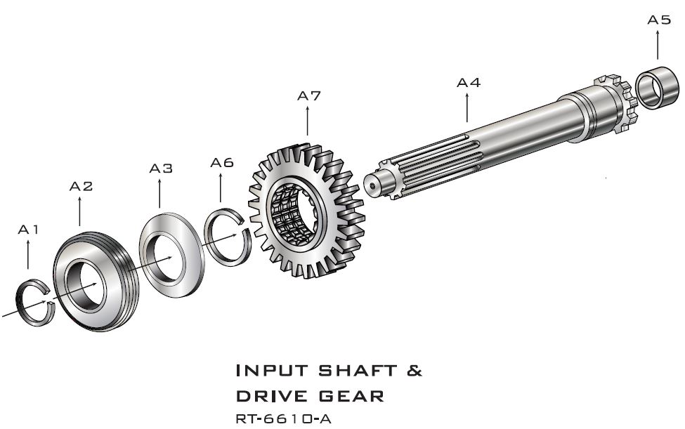 Input Shaft & Drive Gear - 10373-8-94-6610 | Gearcentre Canada| Heavy ...