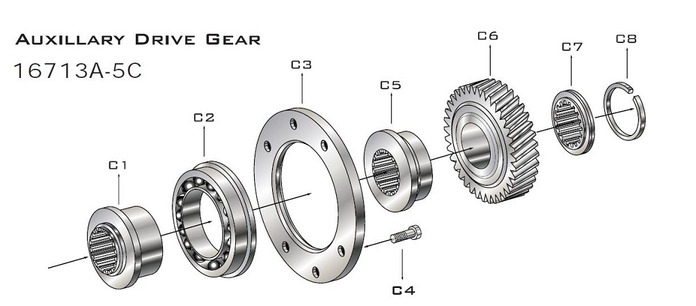 Auxiliary Drive Gear - 10484A-5-10-16713A | Gearcentre Canada| Heavy ...