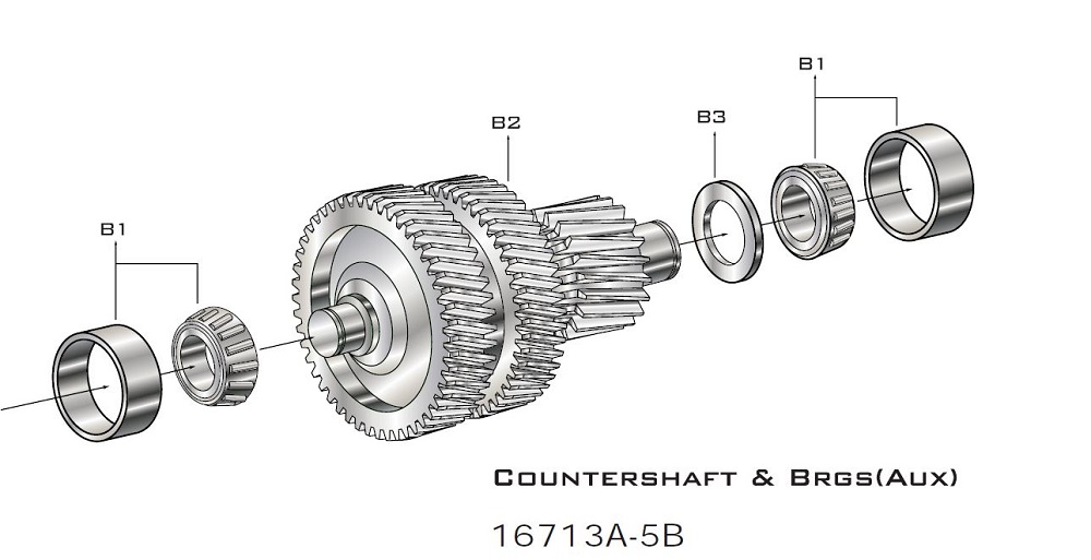 Countershaft & Brgs (Aux) - 10444-5/93-16713A | Gearcentre Canada ...
