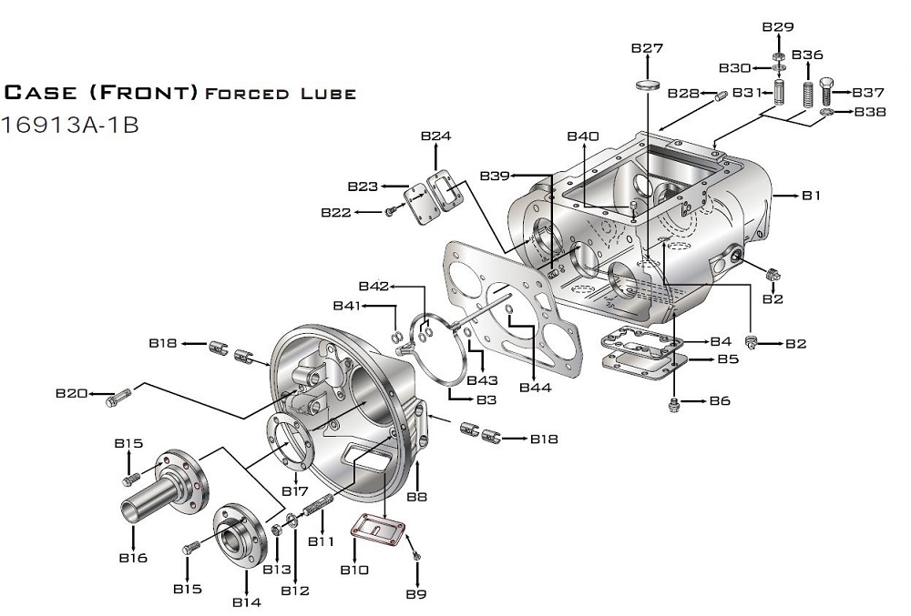 Case (Front - Forced Lube) - 10319A-11-99-16913A | Gearcentre Canada ...