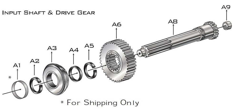 Input Shaft & Drive Gear - 10370-1/92-18918B | Gearcentre Canada| Heavy ...