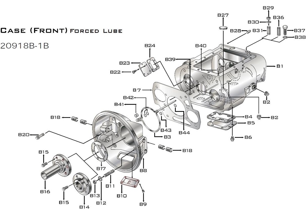 Case (Front - Forced Lube) - 10319-11-99-20918B | Gearcentre Canada ...