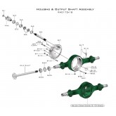 Axle Housing & Output Shaft Assembly - R170-1B | Gearcentre Canada ...